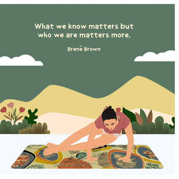 Who We Are Matters More Doodle Card – Big Raven Yoga