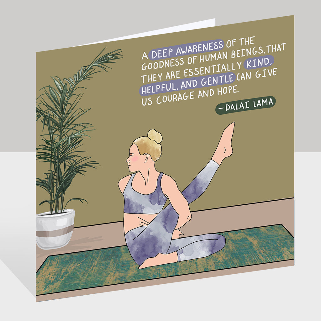 Deep Awareness Doodle Card – Big Raven Yoga