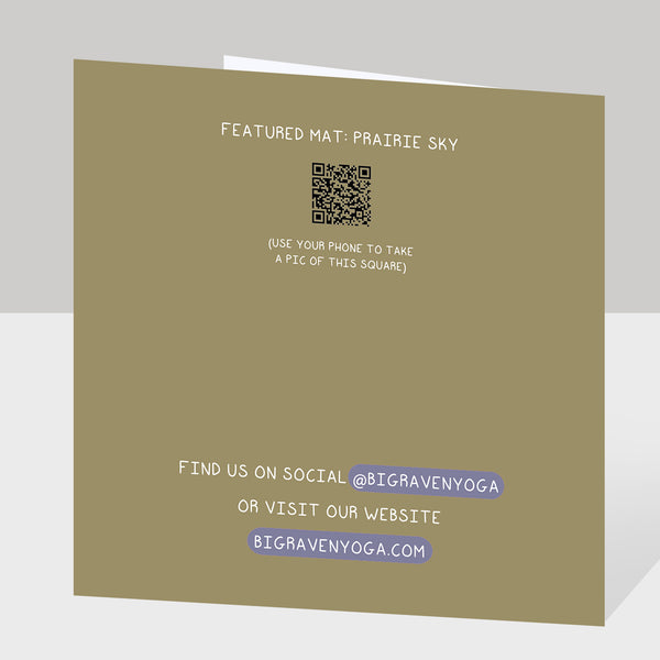 Deep Awareness Doodle Card – Big Raven Yoga