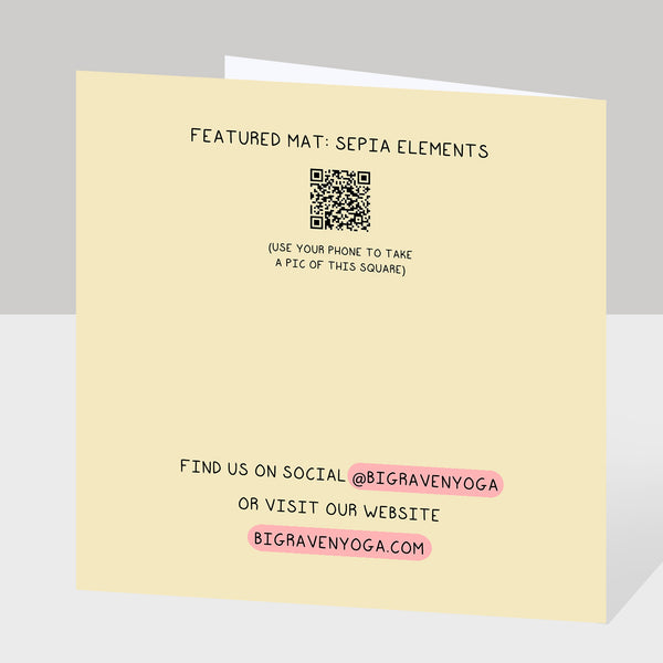 Alignment Doodle Card – Big Raven Yoga