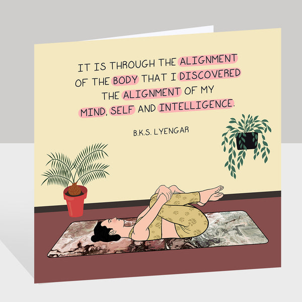 Alignment Doodle Card – Big Raven Yoga