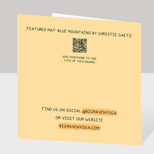 Always be positive Doodle Card – Big Raven Yoga