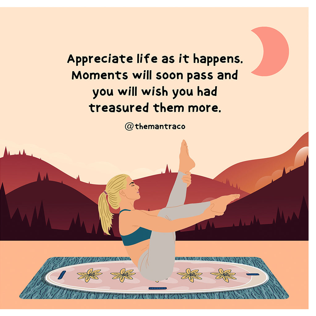 Appreciate Life Doodle Card – Big Raven Yoga