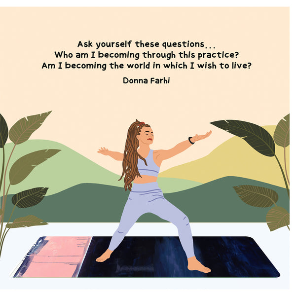 Ask Yourself These Questions Doodle Card – Big Raven Yoga