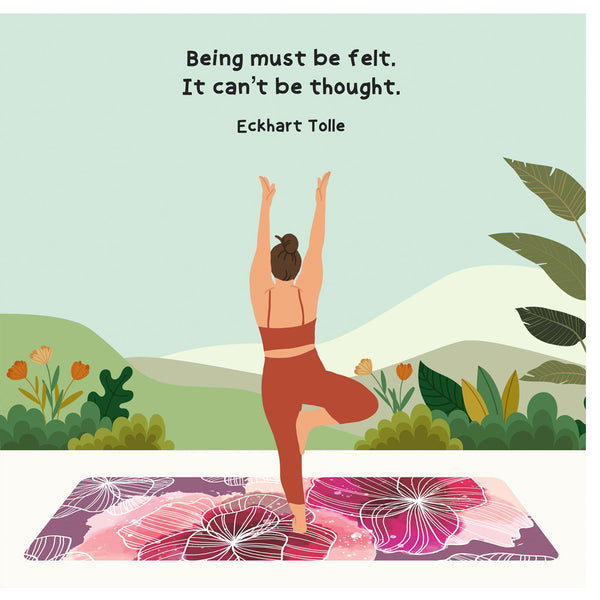 Being Must Be Felt Doodle Card – Big Raven Yoga
