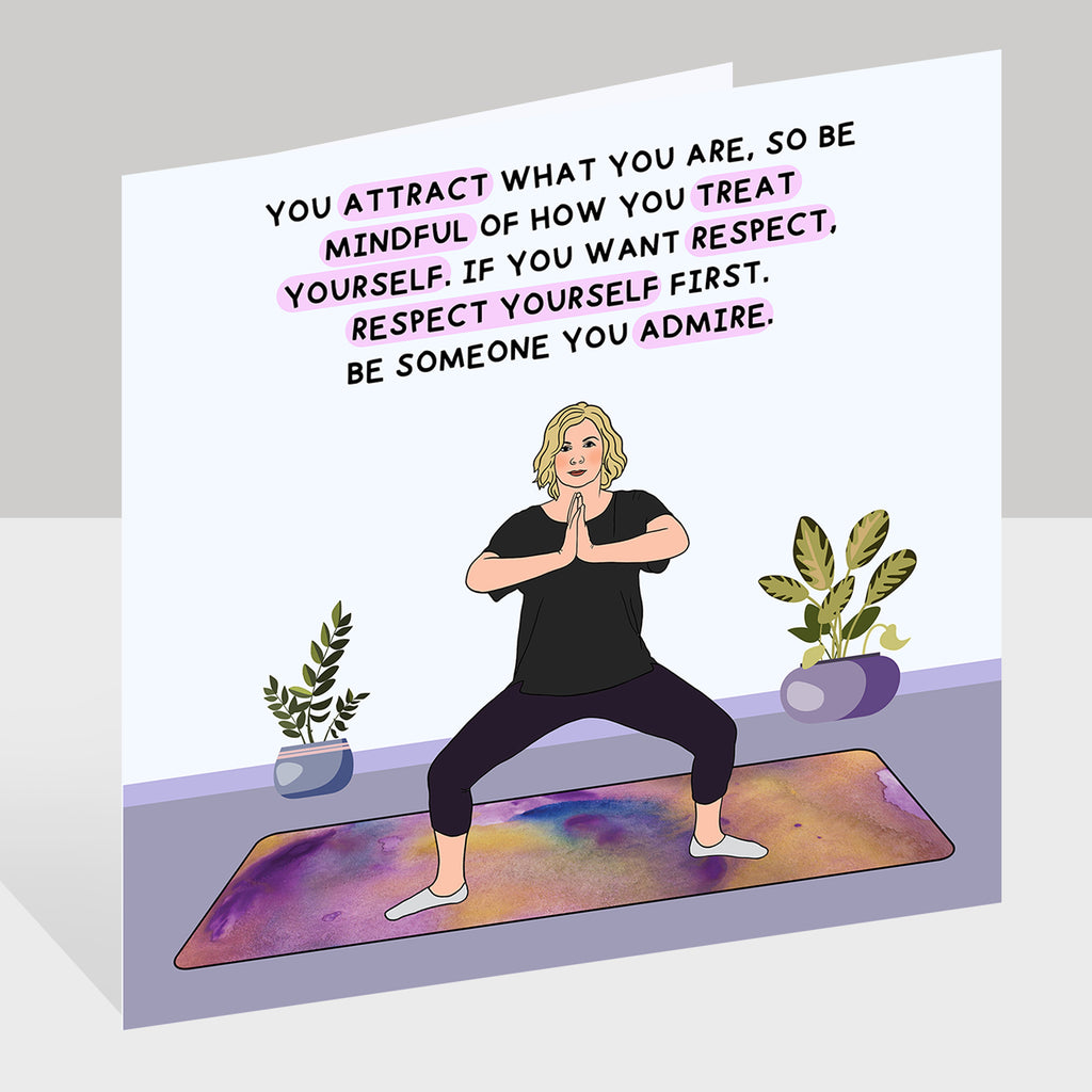 Be Someone You Admire Doodle Card – Big Raven Yoga