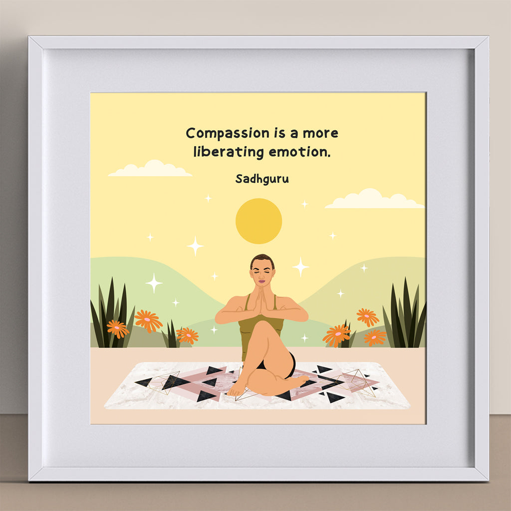 Compassion Doodle Card – Big Raven Yoga