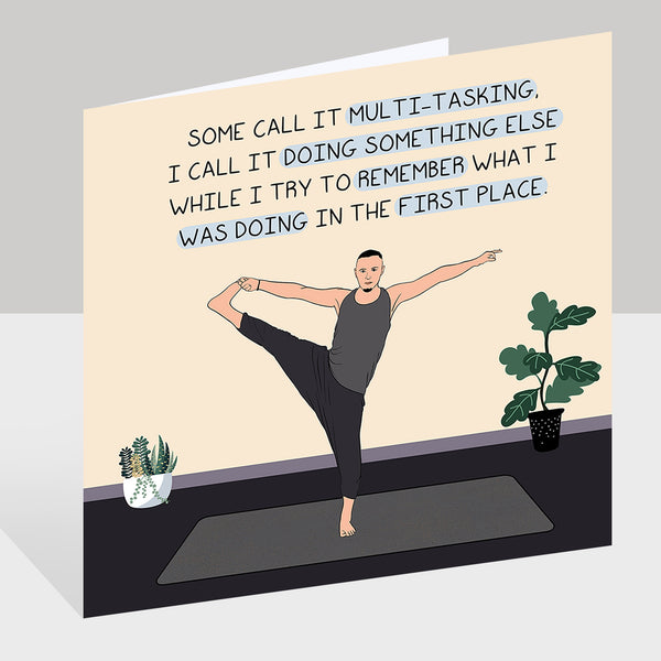 Doing Something Else Doodle Card – Big Raven Yoga