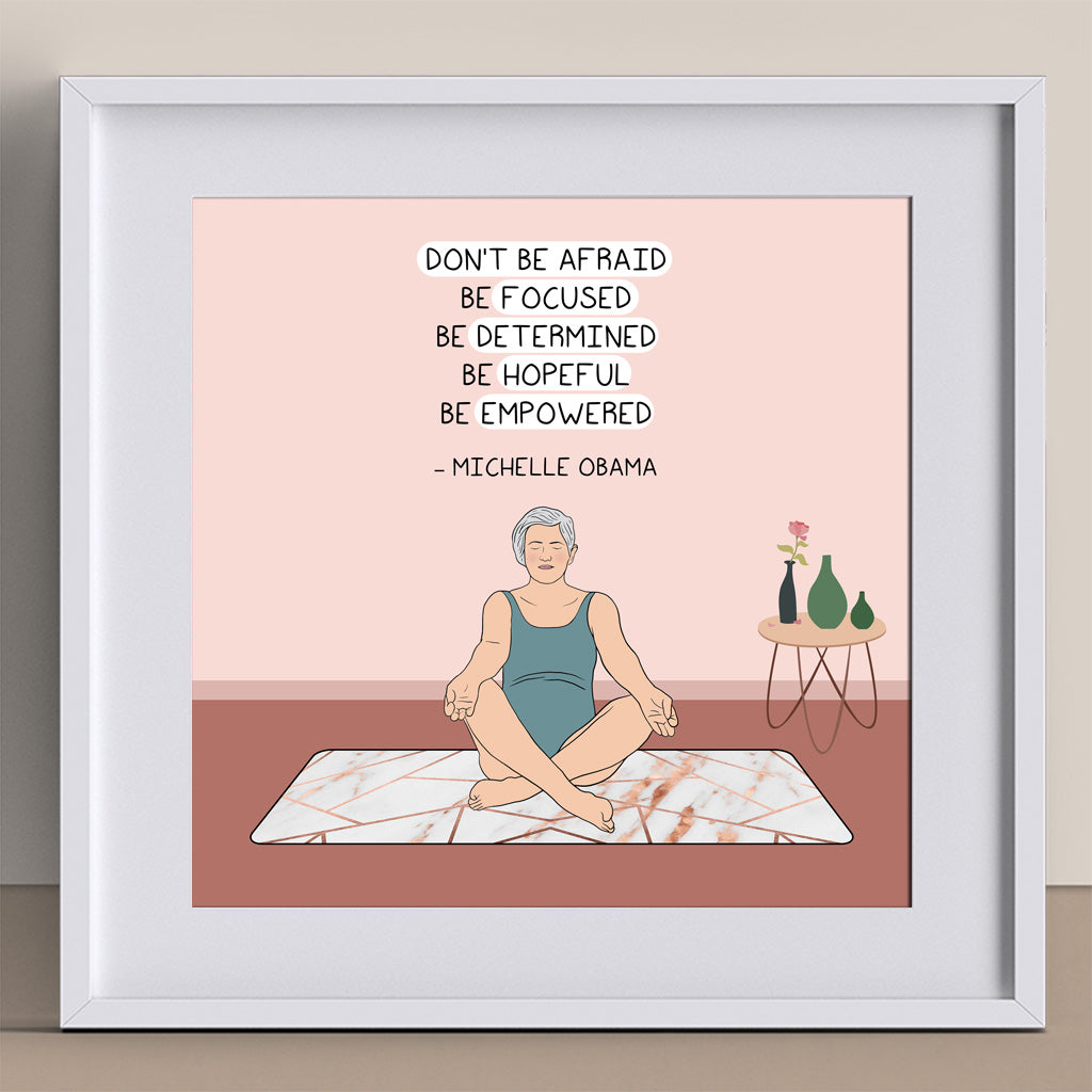 Don't Be Afraid Doodle Card – Big Raven Yoga