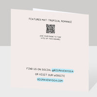 Don't be afraid of the solitude Doodle Card – Big Raven Yoga