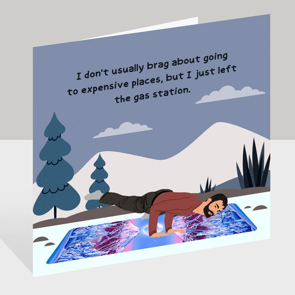Expensive Places Doodle Card – Big Raven Yoga