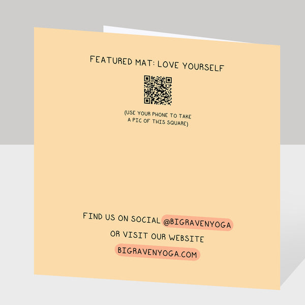 Fall in Love Doodle Card – Big Raven Yoga