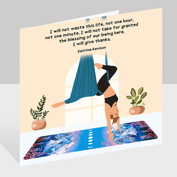 I Will Give Thanks Doodle Card – Big Raven Yoga