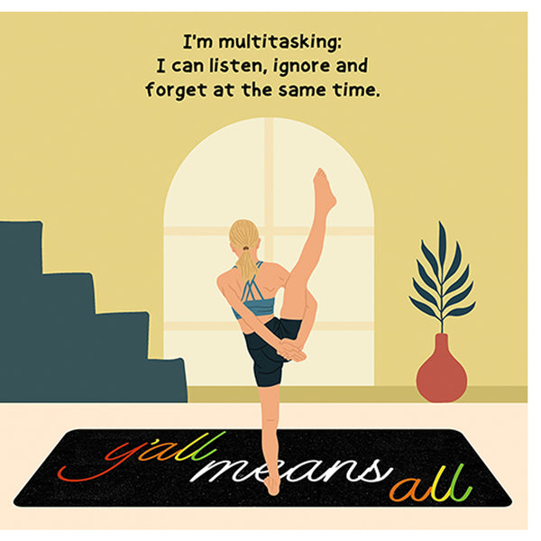 I'm Multitasking Doodle Card – Big Raven Yoga