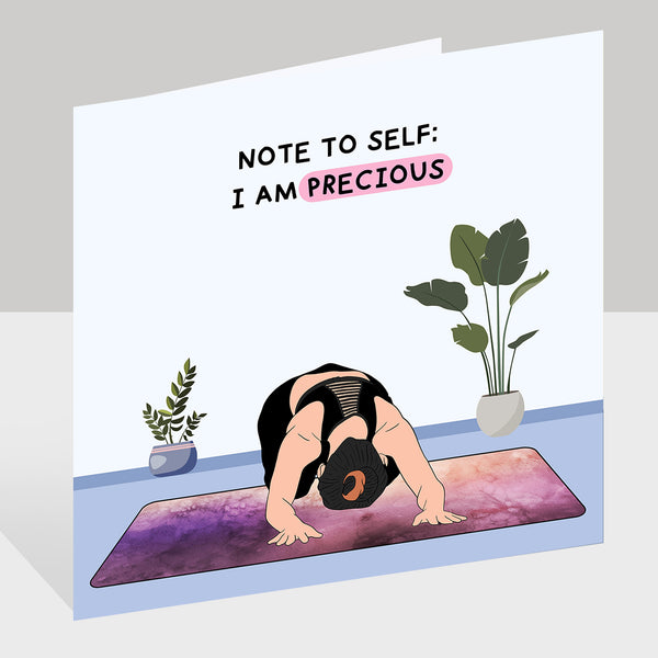 I Am Precious Doodle Card – Big Raven Yoga