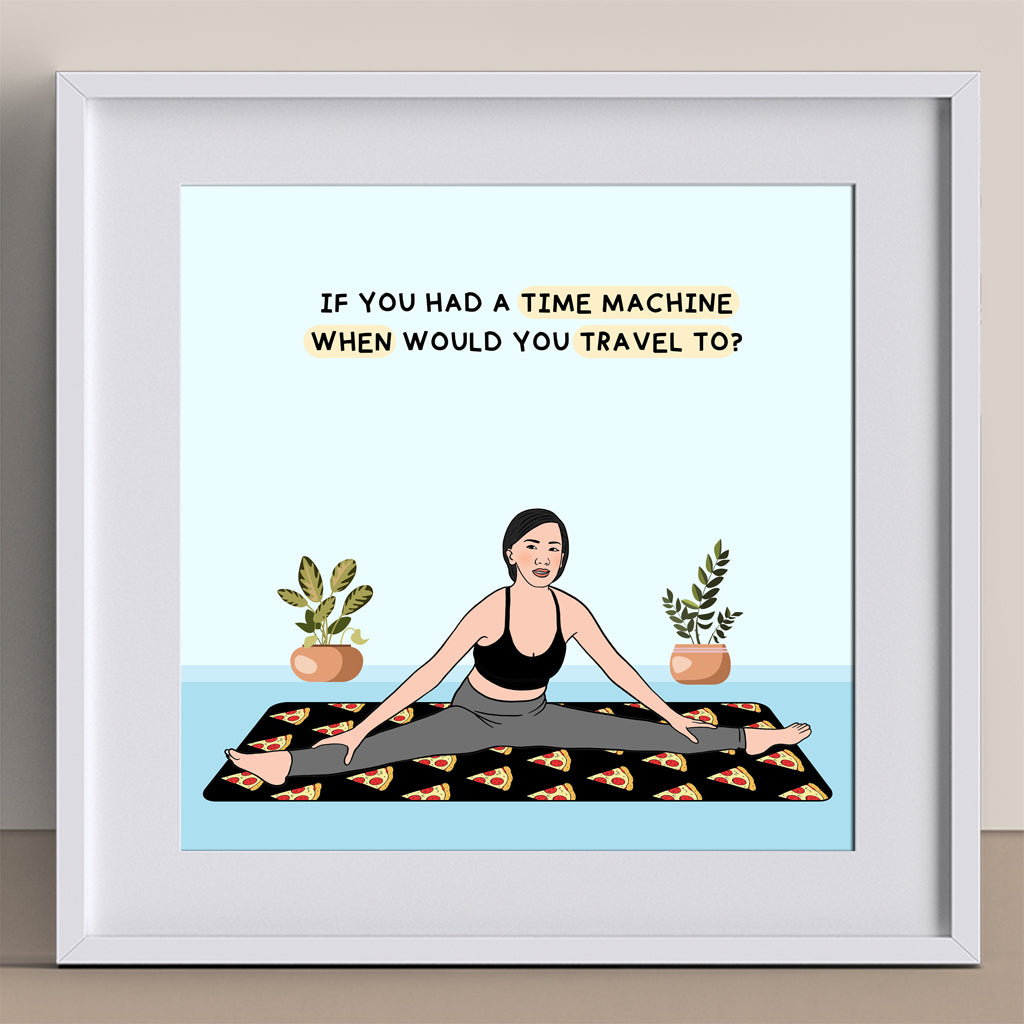 If You Had Time Machine Doodle Card – Big Raven Yoga