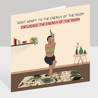 Influence The Energy Doodle Card – Big Raven Yoga