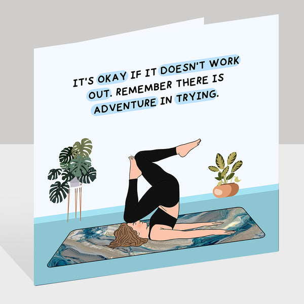It's Okay If It Doesn't Work Out Doodle Card – Big Raven Yoga