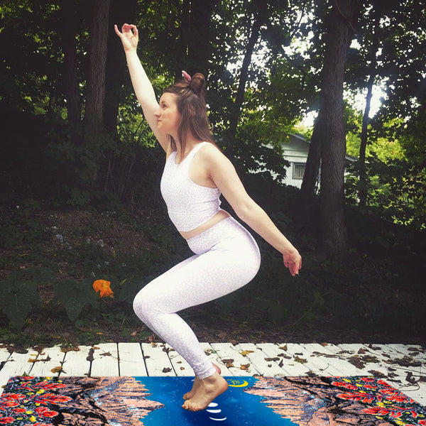 Mt. Whitney Moons by Rachel Pohl Yoga Mat – Big Raven Yoga