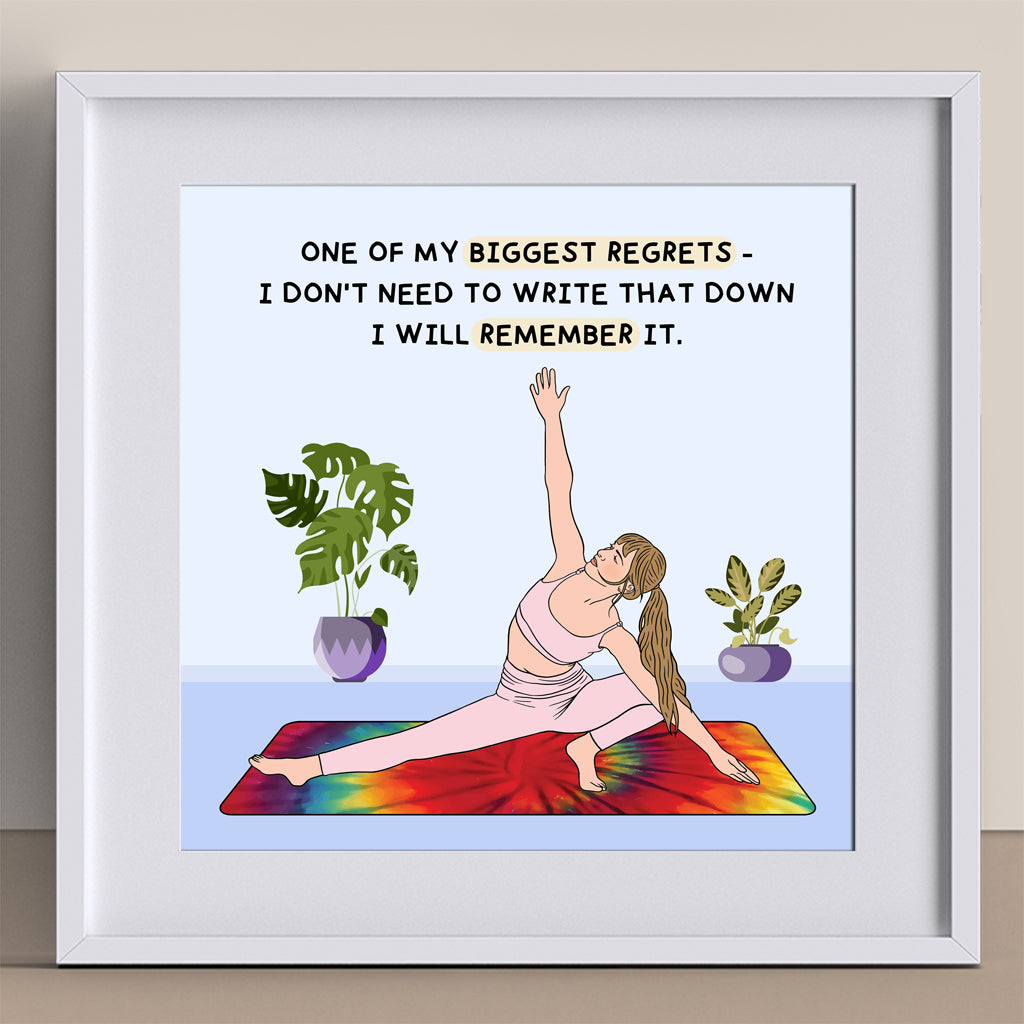 One Of My Biggest Regrets Doodle Card – Big Raven Yoga