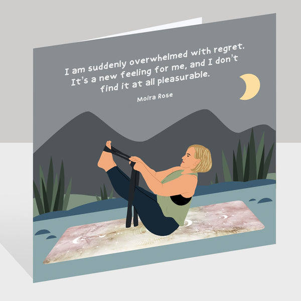 Overwhelmed With Regret Doodle Card – Big Raven Yoga
