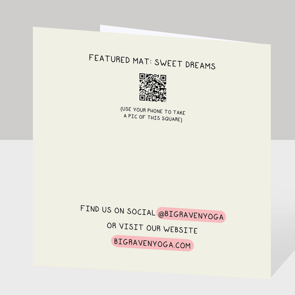 Quiet The Mind Doodle Card – Big Raven Yoga