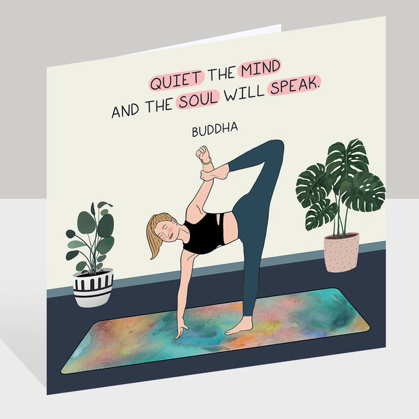 Quiet The Mind Doodle Card – Big Raven Yoga