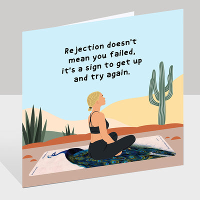 Rejection Doesn't Mean You Failed Doodle Card – Big Raven Yoga