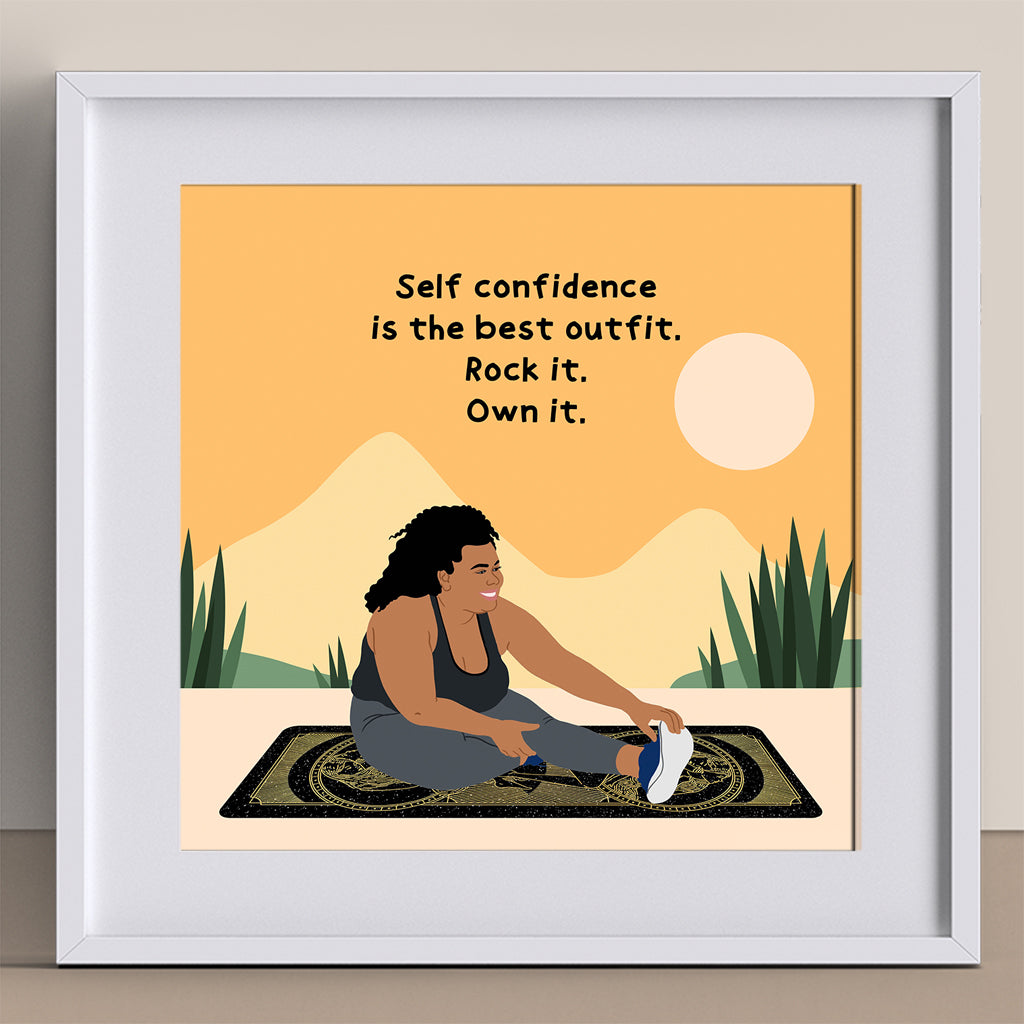 Self Confidence Doodle Card – Big Raven Yoga