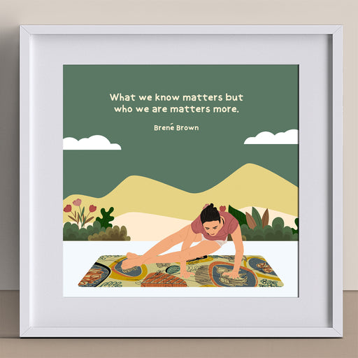 Who We Are Matters More Doodle Card – Big Raven Yoga