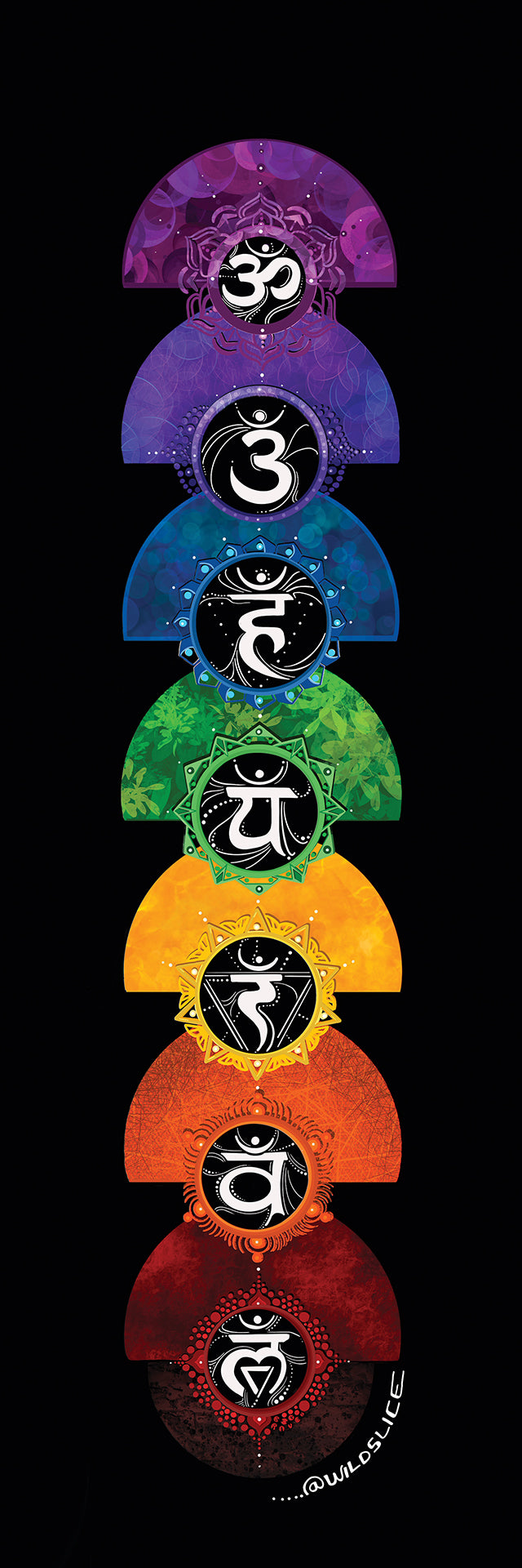 Wildslice Chakras by Nicole Labonte Yoga Mat – Big Raven Yoga