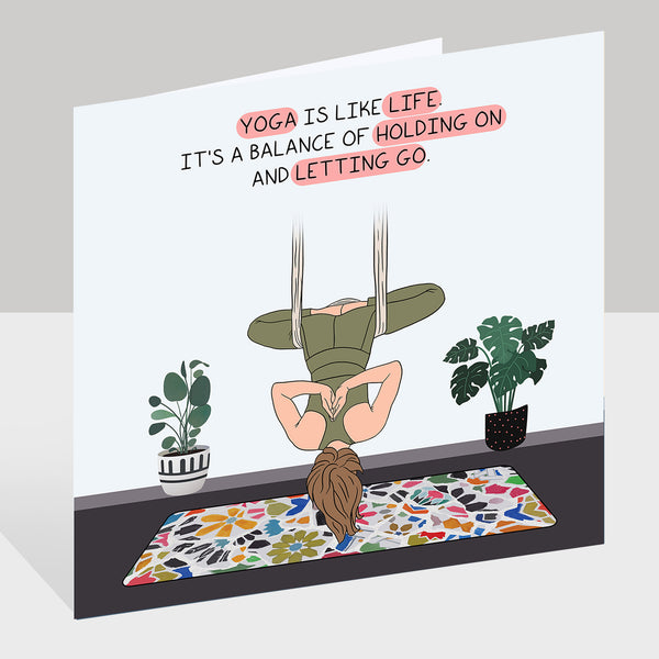 Yoga is like life Doodle Card – Big Raven Yoga