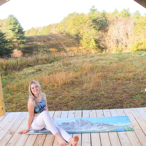 Midsummer Sky Pond by Alyssa Shaw Yoga Mat – Big Raven Yoga