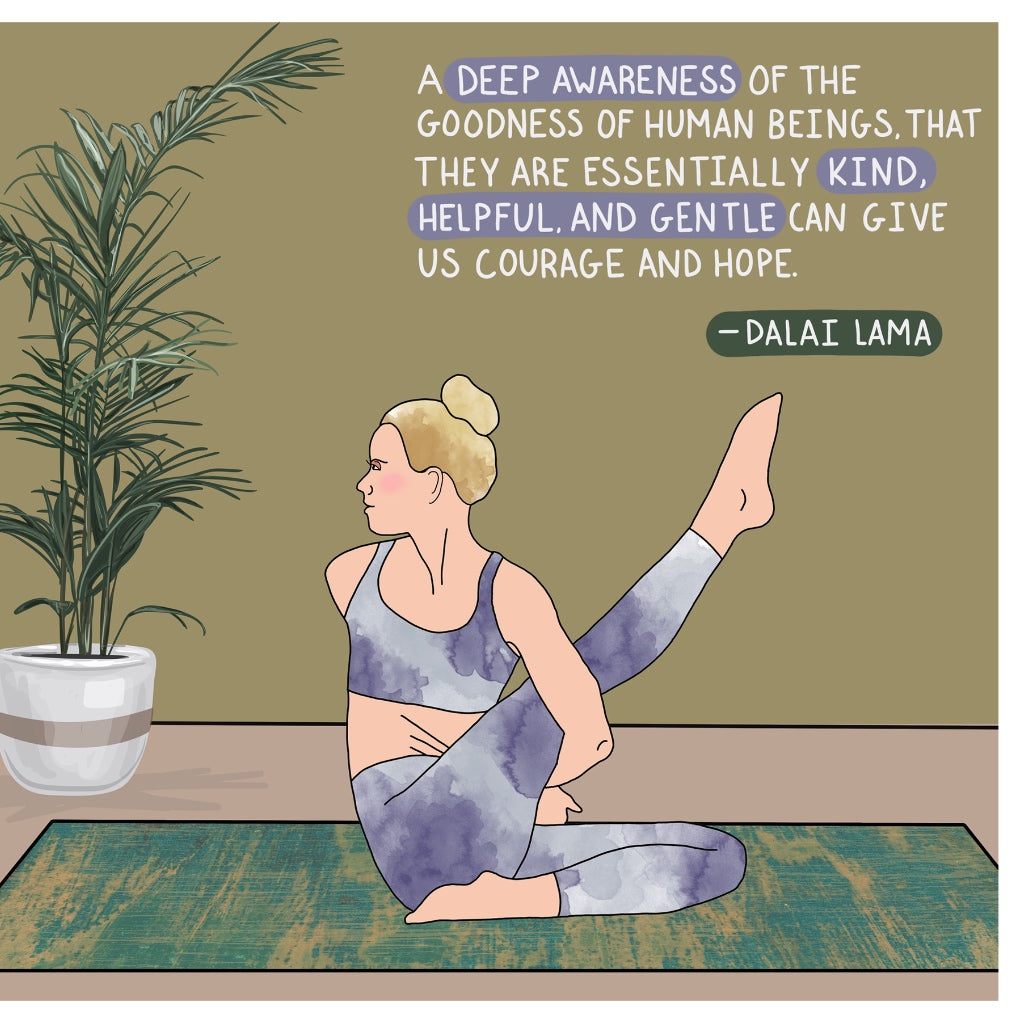 Deep Awareness Doodle Card – Big Raven Yoga